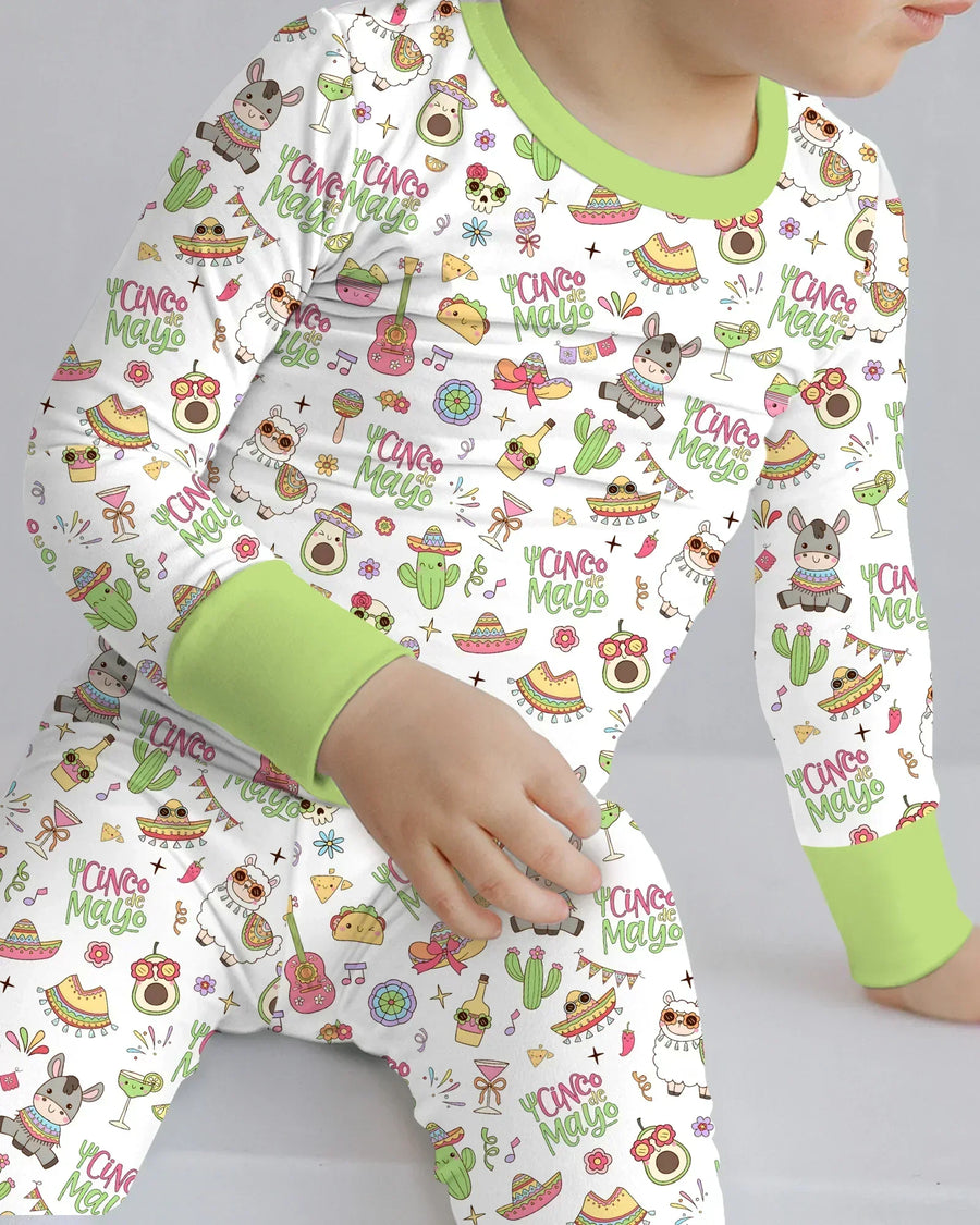 Cinco de Mayo Fiesta Bamboo Two Piece Long Sleeve Pajama Set – Zumbamboo