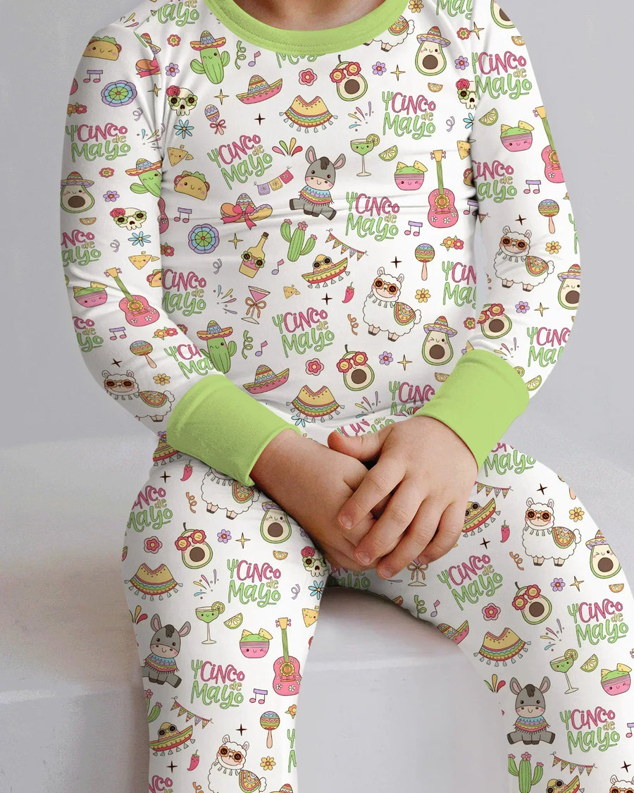 Cinco de Mayo Fiesta Bamboo Two Piece Long Sleeve Pajama Set – Zumbamboo
