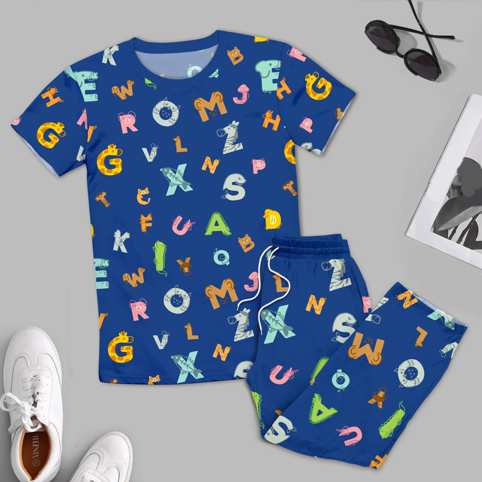 Bamboo Navy Alphabet Outfit for Men – Smart and Relaxed – Zumbamboo