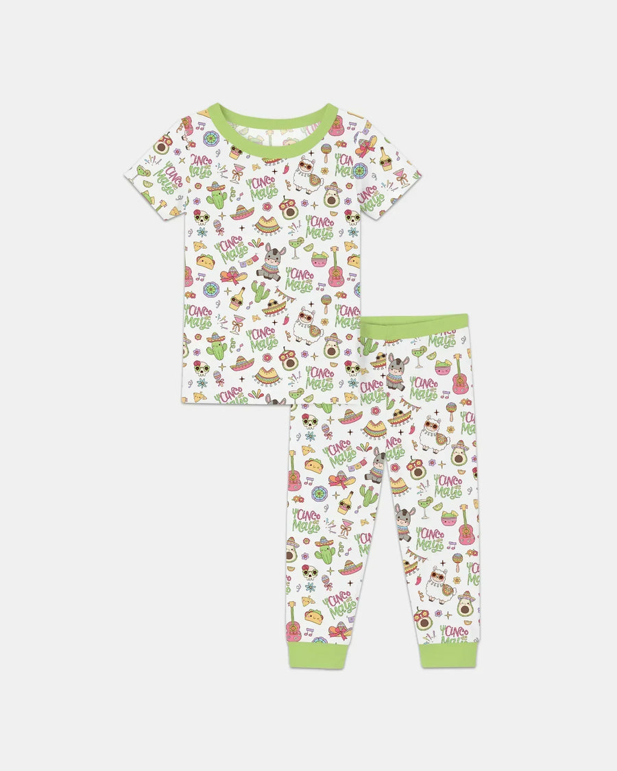 Cinco de Mayo Fiesta Bamboo Two Piece Short Sleeve Pajama Set – Zumbamboo