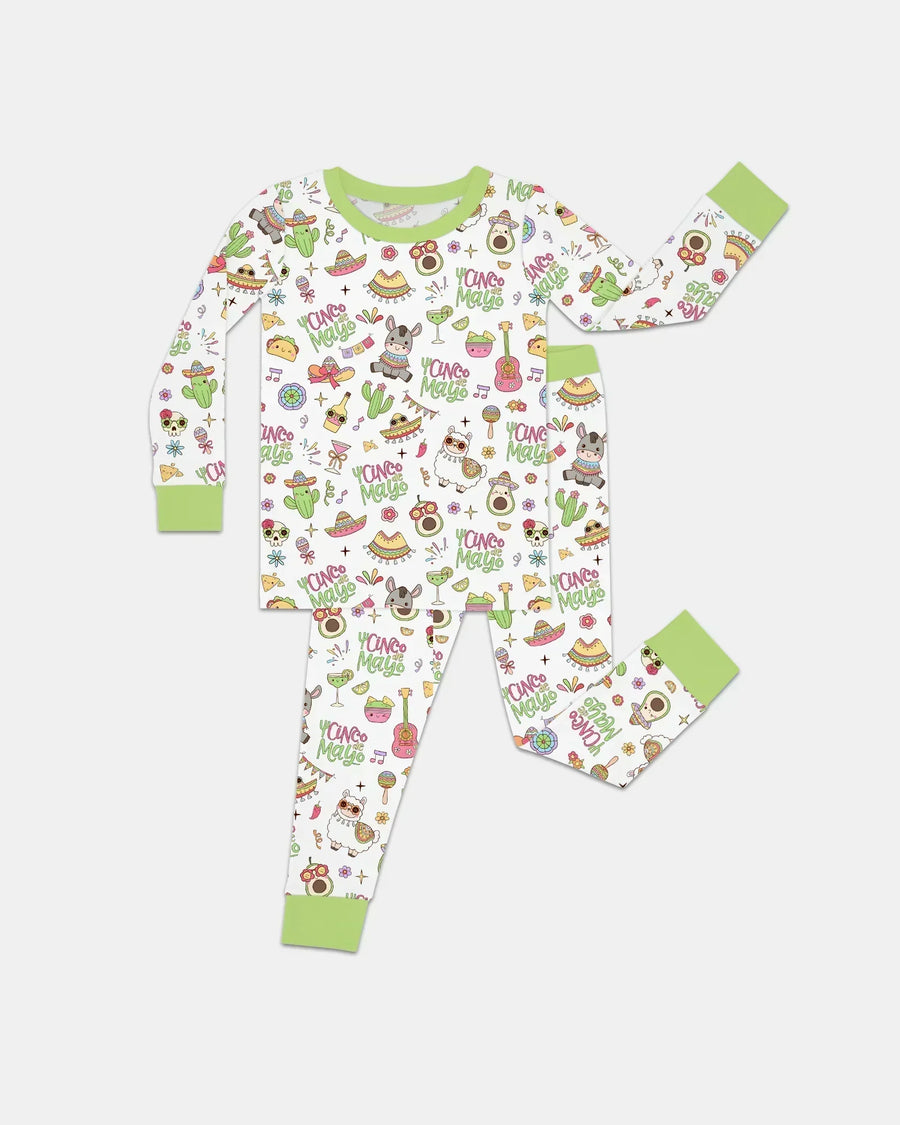 Cinco de Mayo Fiesta Bamboo Two Piece Long Sleeve Pajama Set – Zumbamboo