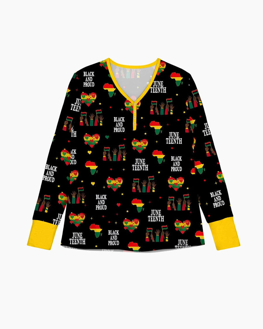 Juneteenth Black and Proud Bamboo Women Pajama Set – Zumbamboo
