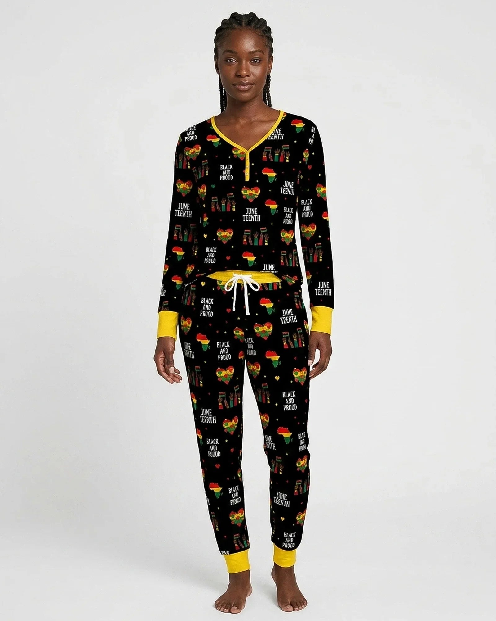 Juneteenth Black and Proud Bamboo Women Pajama Set – Zumbamboo