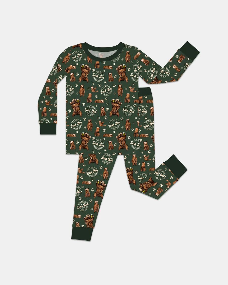 Daddy Bear It's Not A Dad Bod Bamboo Two Piece Long Sleeve Pajama Set ...