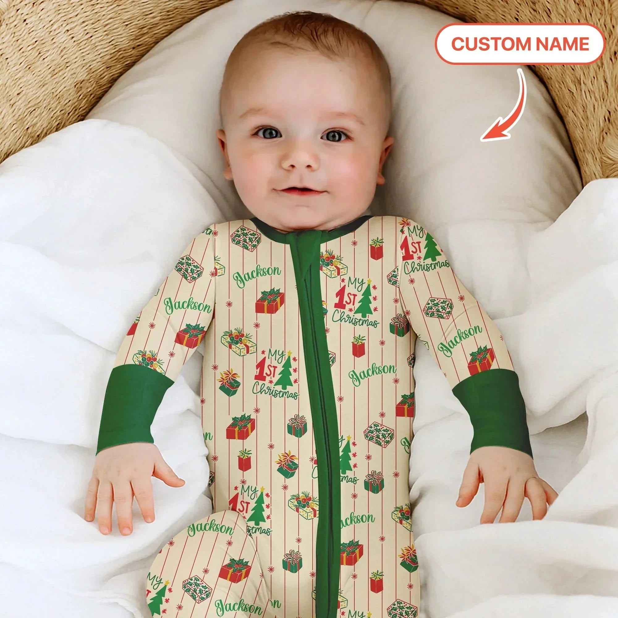 Personalized Our First Christmas Convertible Zippy – Zumbamboo